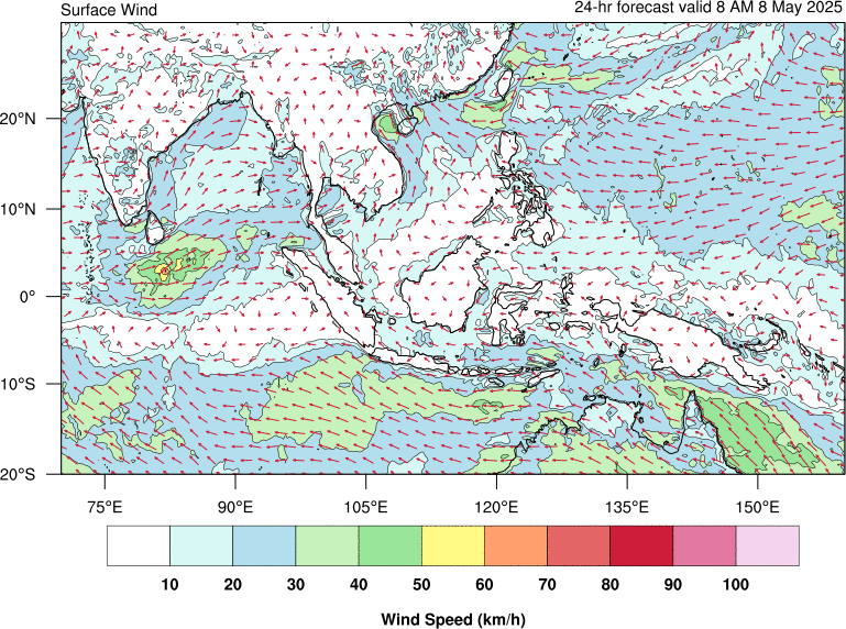 Marine Forecasts | Surface Winds - Weather Information Portal