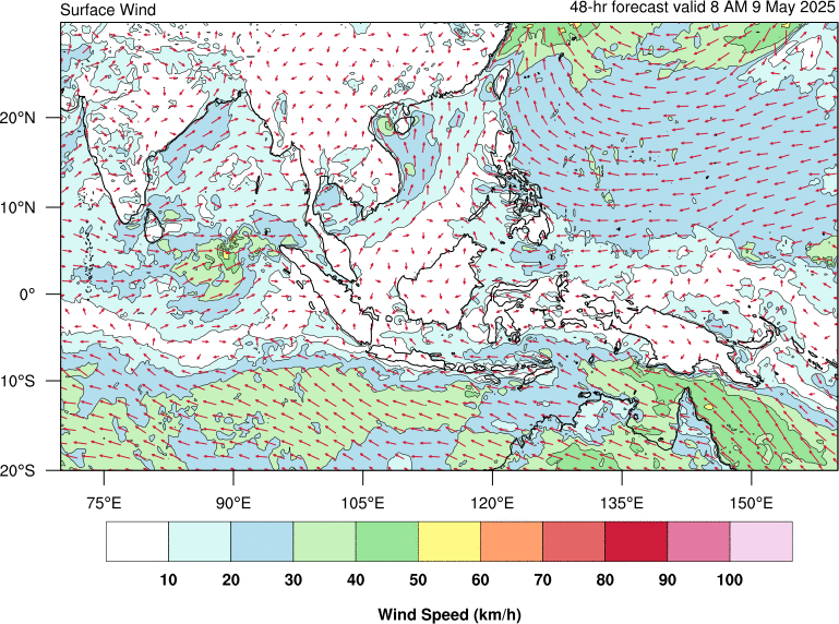 Marine Forecasts | Surface Winds - Weather Information Portal